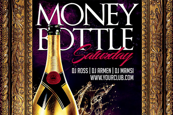 Cash Money Party Flyer PSD Template | Hyperpix