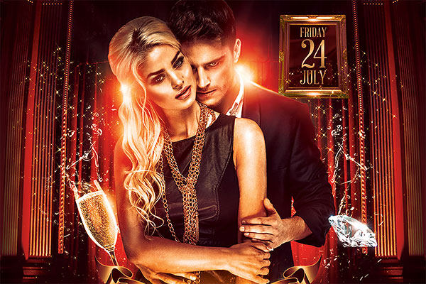 Couple Night Flyer PSD Template | Hyperpix