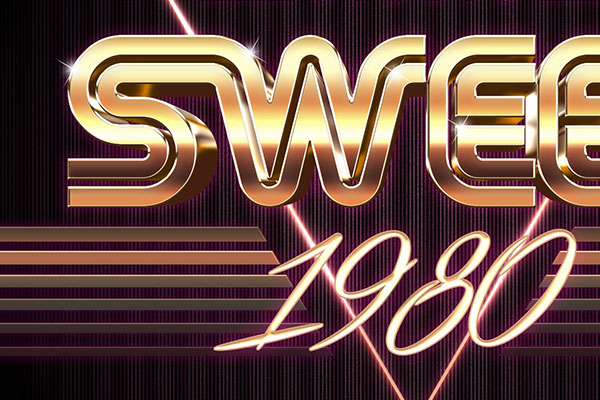 1980s Gold Text Effect Download Text Style | Hyperpix