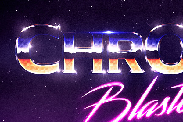 80s Chrome Text Effect Download Text Style | Hyperpix