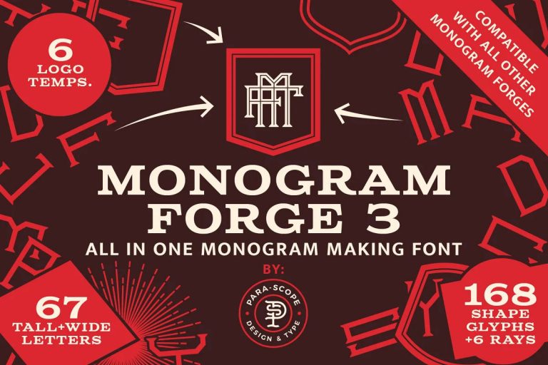 90+ Monogram Fonts (FREE / Premium) 2024 | Hyperpix
