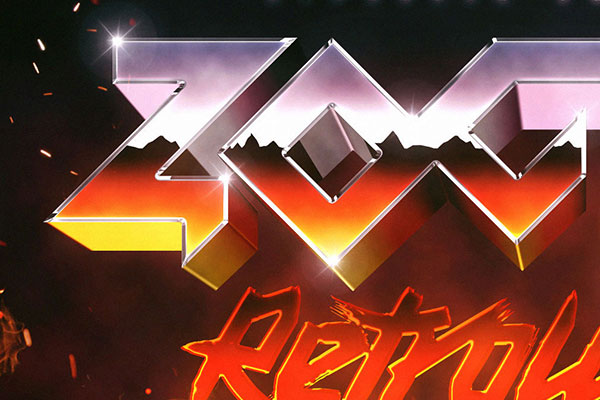 80s Fire Text and Logo Effect | Hyperpix