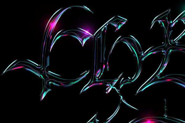 Neon Chrome Text Effect Vol.2 Download PSD | Hyperpix