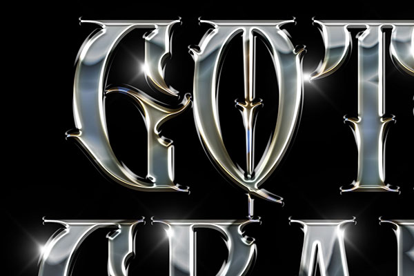 Chrome Text Effect Vol.3 Download PSD | Hyperpix