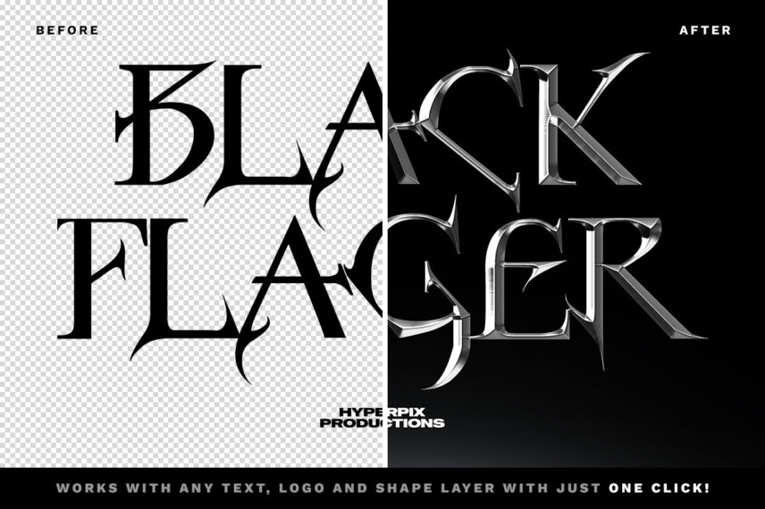 Metallic Chrome Text Effect Vol.1 Download PSD | Hyperpix Metallic Chrome Text Effect Vol.1 Download PSD | Hyperpix