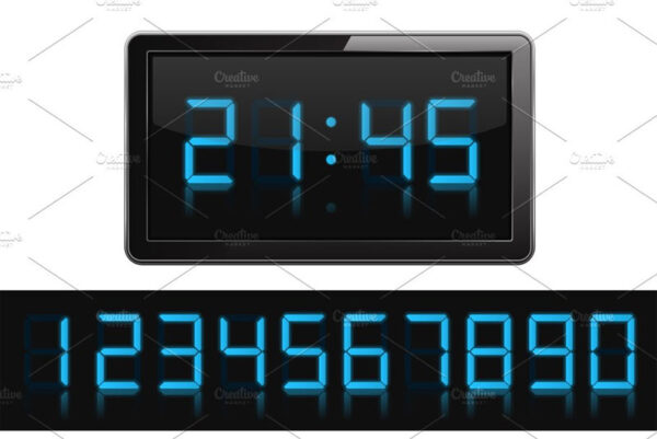 65+ Best Free and Premium Digital Clock Fonts 2020 | Hyperpix