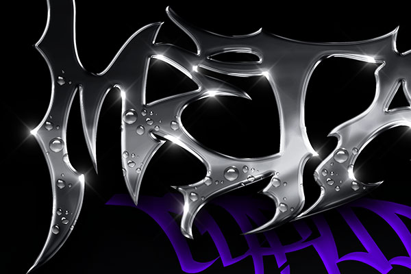 Metal Chrome Text Effect Vol.2 Download PSD | Hyperpix