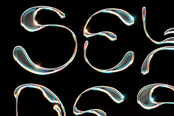 Chrome Text Effect Vol.12 PSD Text Style | Hyperpix