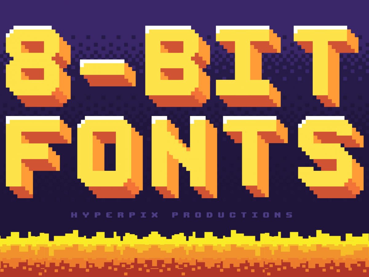 Bộ sưu tập Font 8 bit Cho các thiết kế đậm chất game cổ điển