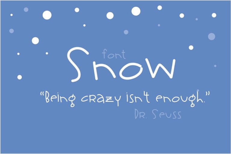 40+ Best Snow Font (FREE / Premium) 2024 | Hyperpix