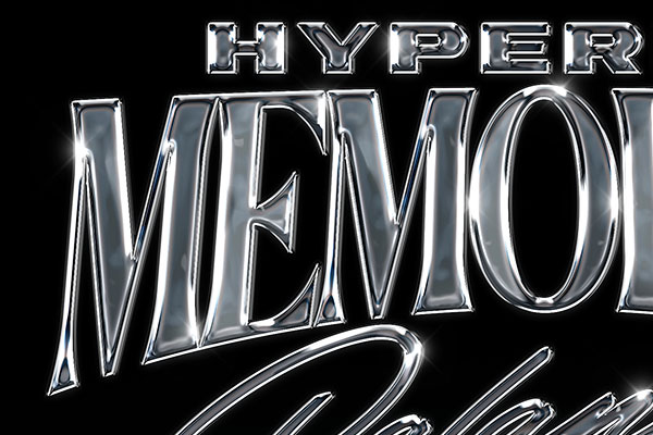 Chrome Text Effect Vol.25 PSD Text Style | Hyperpix
