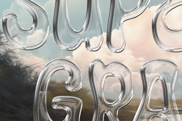 Realistic Glass Chrome Text Effect Vol.3 | Hyperpix