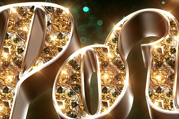 Golden Bling Logo and Text Effect [PSD] | Hyperpix